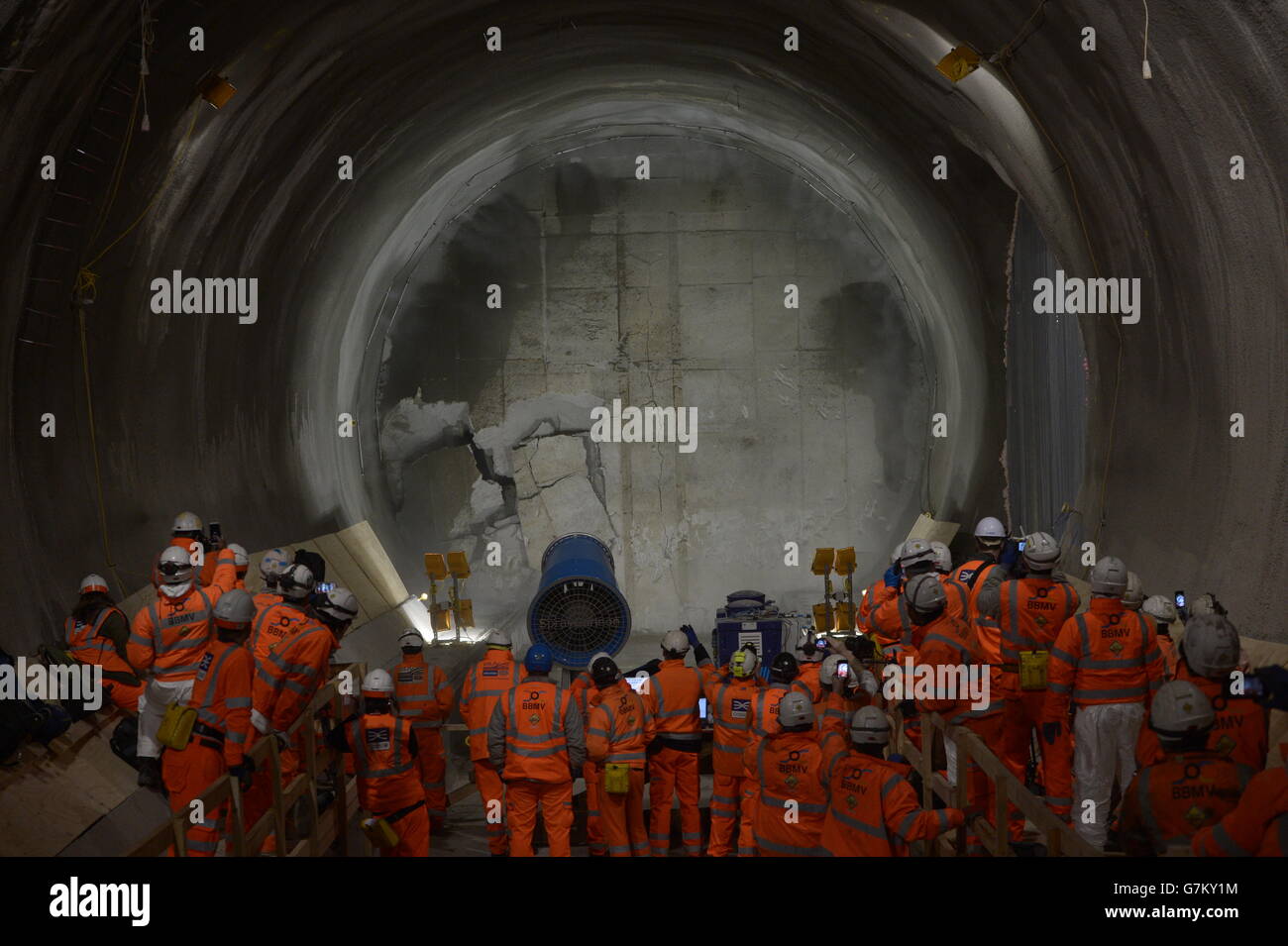 Workmen At Crossrail High Resolution Stock Photography and Images - Alamy