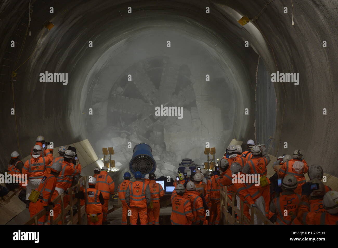 Workmen At Crossrail High Resolution Stock Photography and Images - Alamy