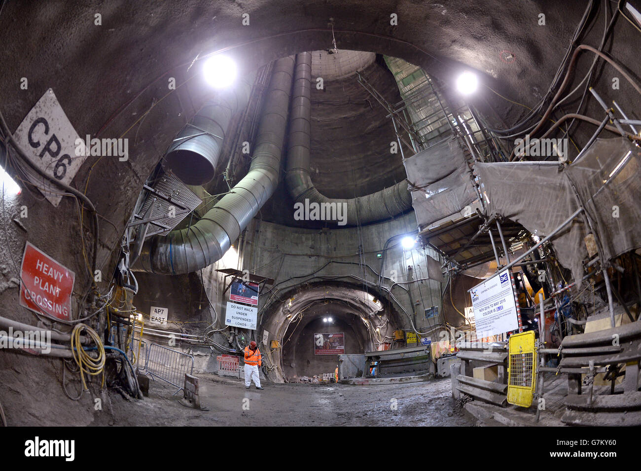 London crossrail dig hi-res stock photography and images - Alamy