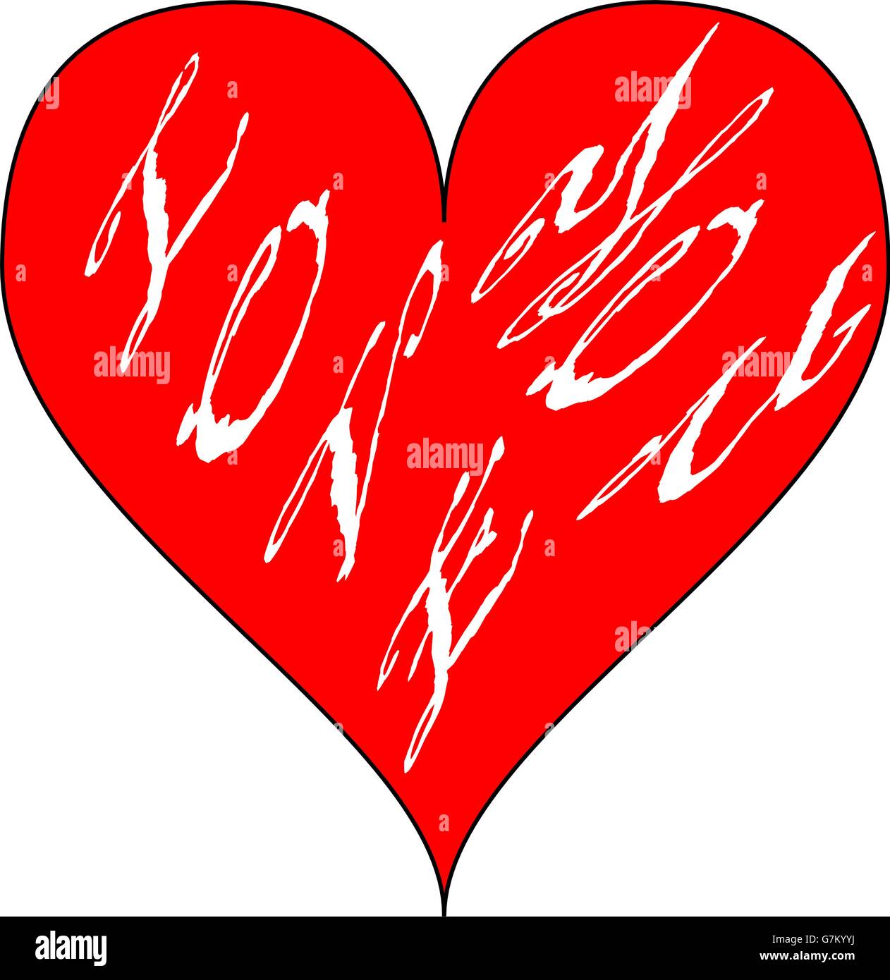 Heart Text In