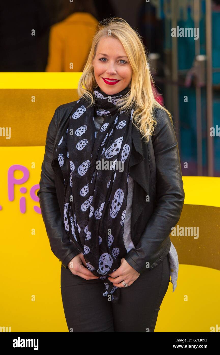 Laura Hamilton arriving at a screening of Peppa Pig: The Golden Boots ...