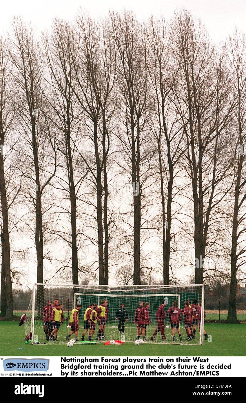 Nottingham Forest players train on their West Bridgford training ground ...