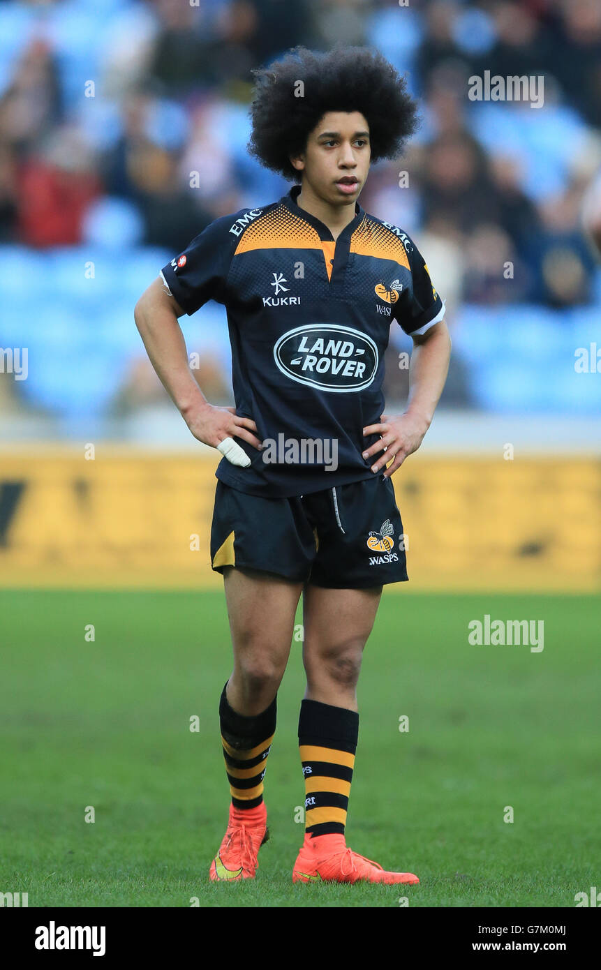 Wasps' debutant James Small-Edwards against Cardiff Blues during the LV ...