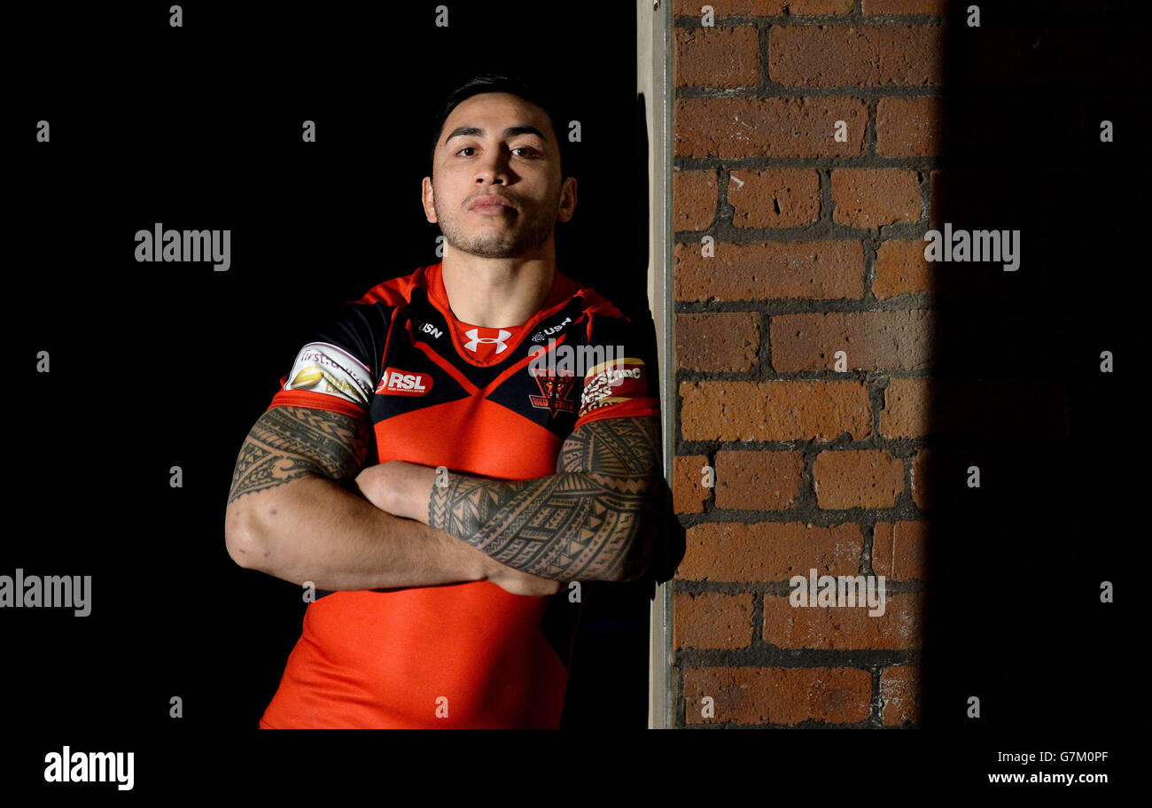 Salford Red Devils' Harrison Hanson, during the 2015 First Utility ...