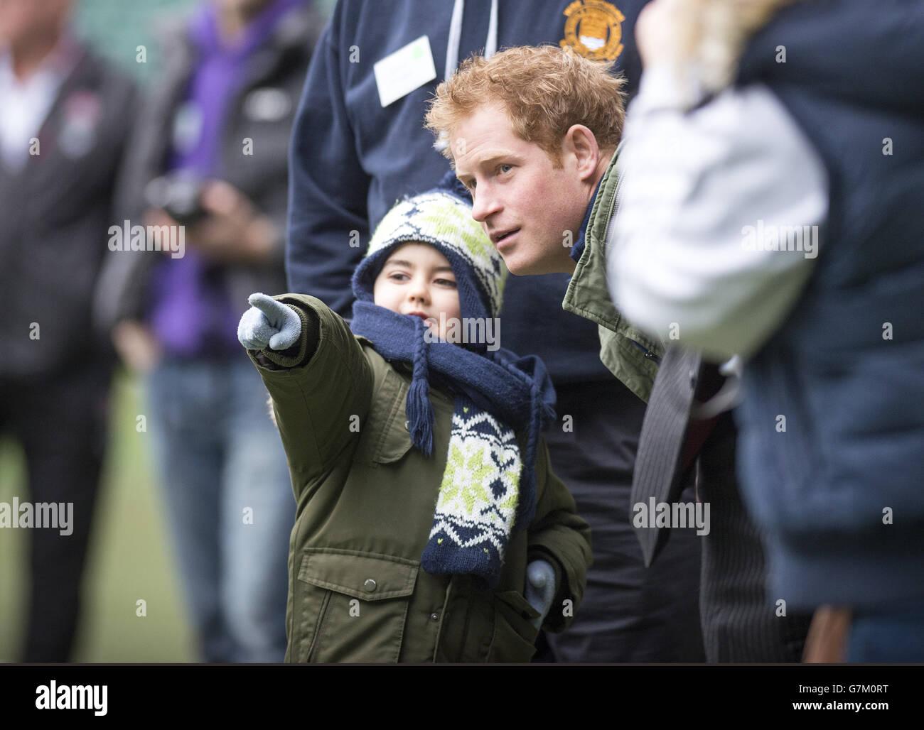 Prince Harry (right), patron of the RFU Injured Players Foundation (IPF ...