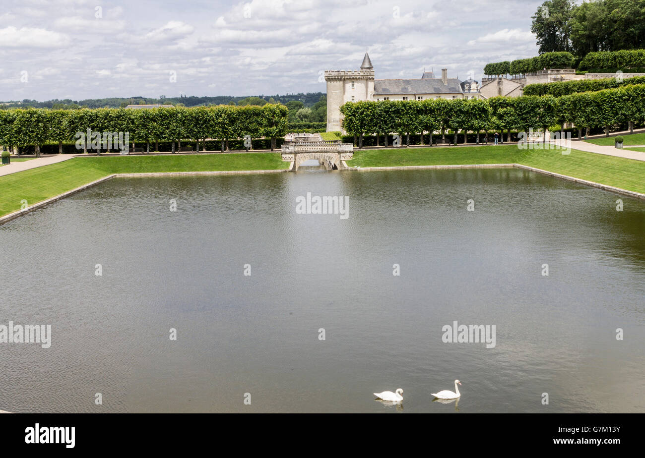 Chateau Villandry Gardens Loire Valley France Stock Photo - Alamy