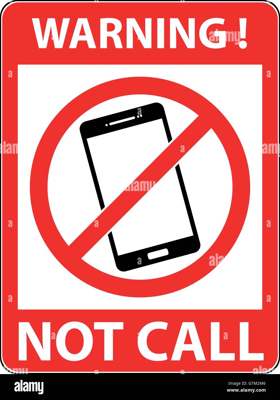 No phone, telephone prohibited symbol. Vector Stock Vector Image & Art ...