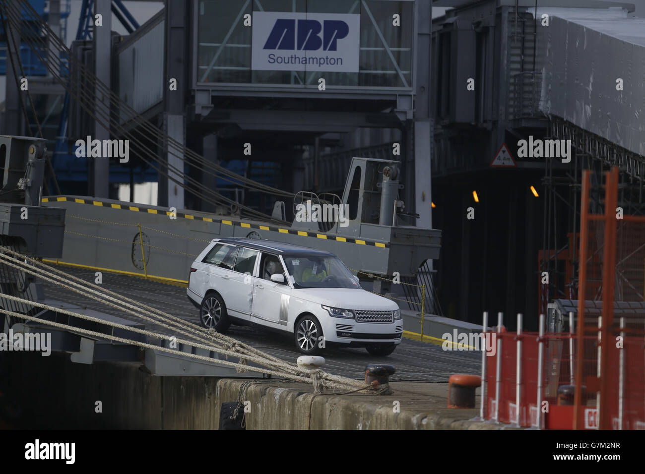 Solent ship grounding Stock Photo - Alamy