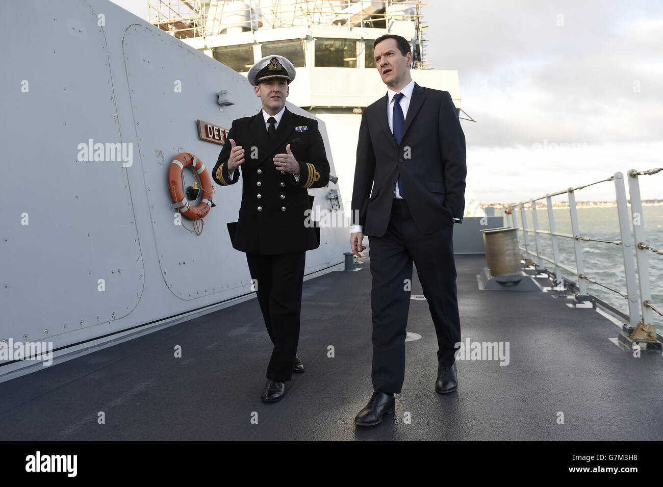 Osborne visit to Portsmouth Stock Photo - Alamy