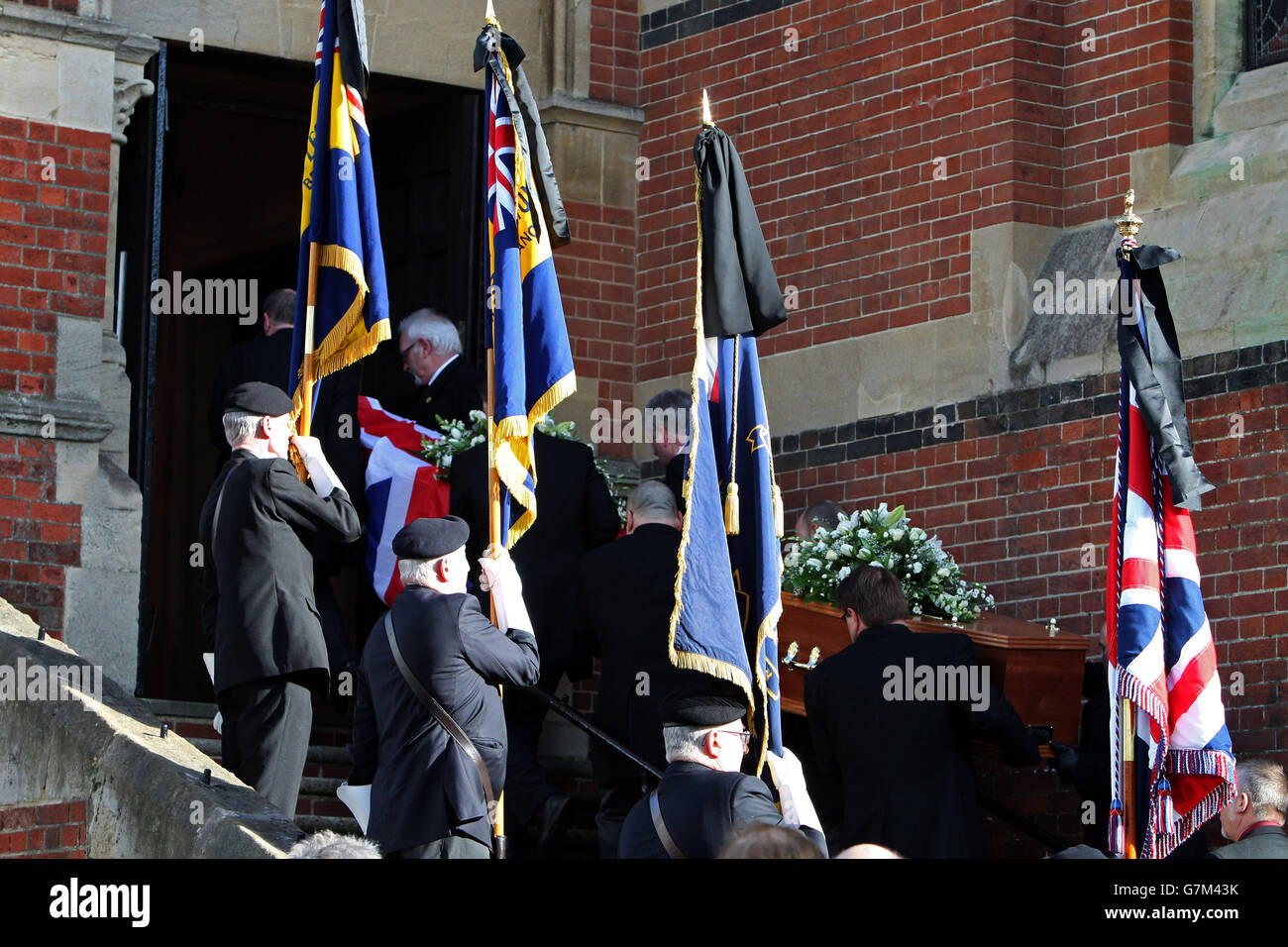 Bernard Jordan funeral Stock Photo - Alamy