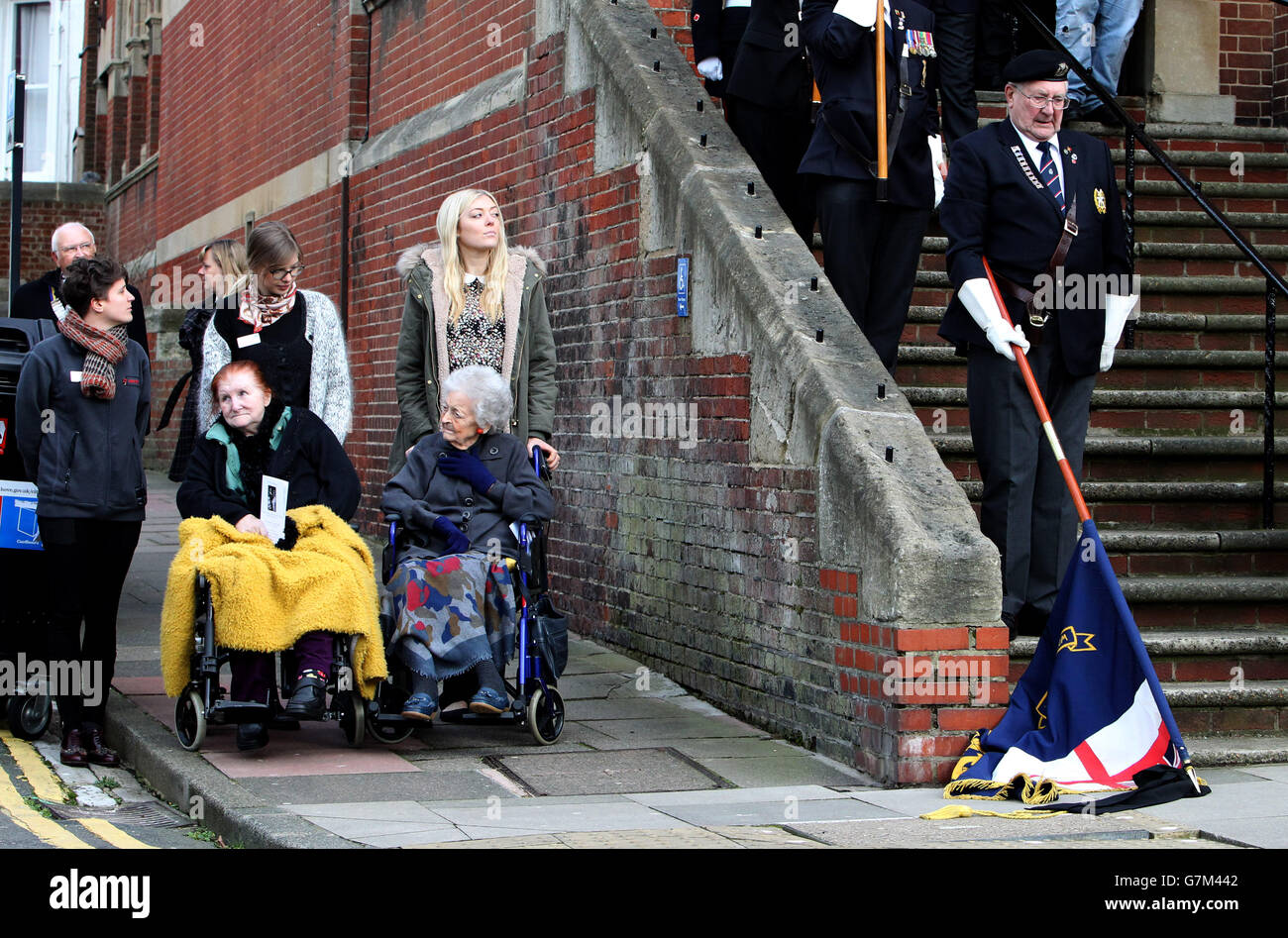 Bernard Jordan funeral Stock Photo - Alamy