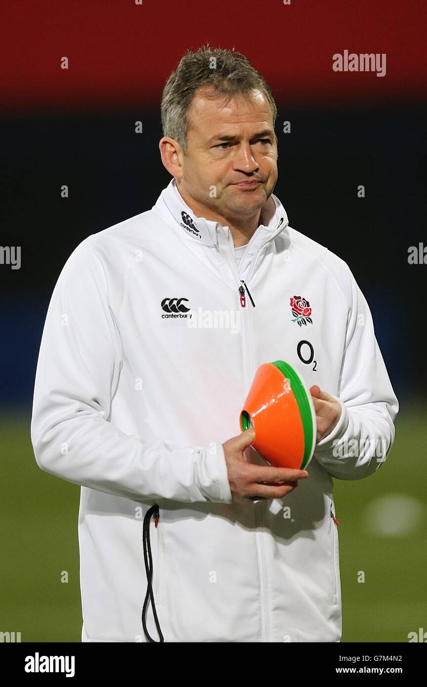 England Saxons head coach Jon Callard before the International Friendly ...