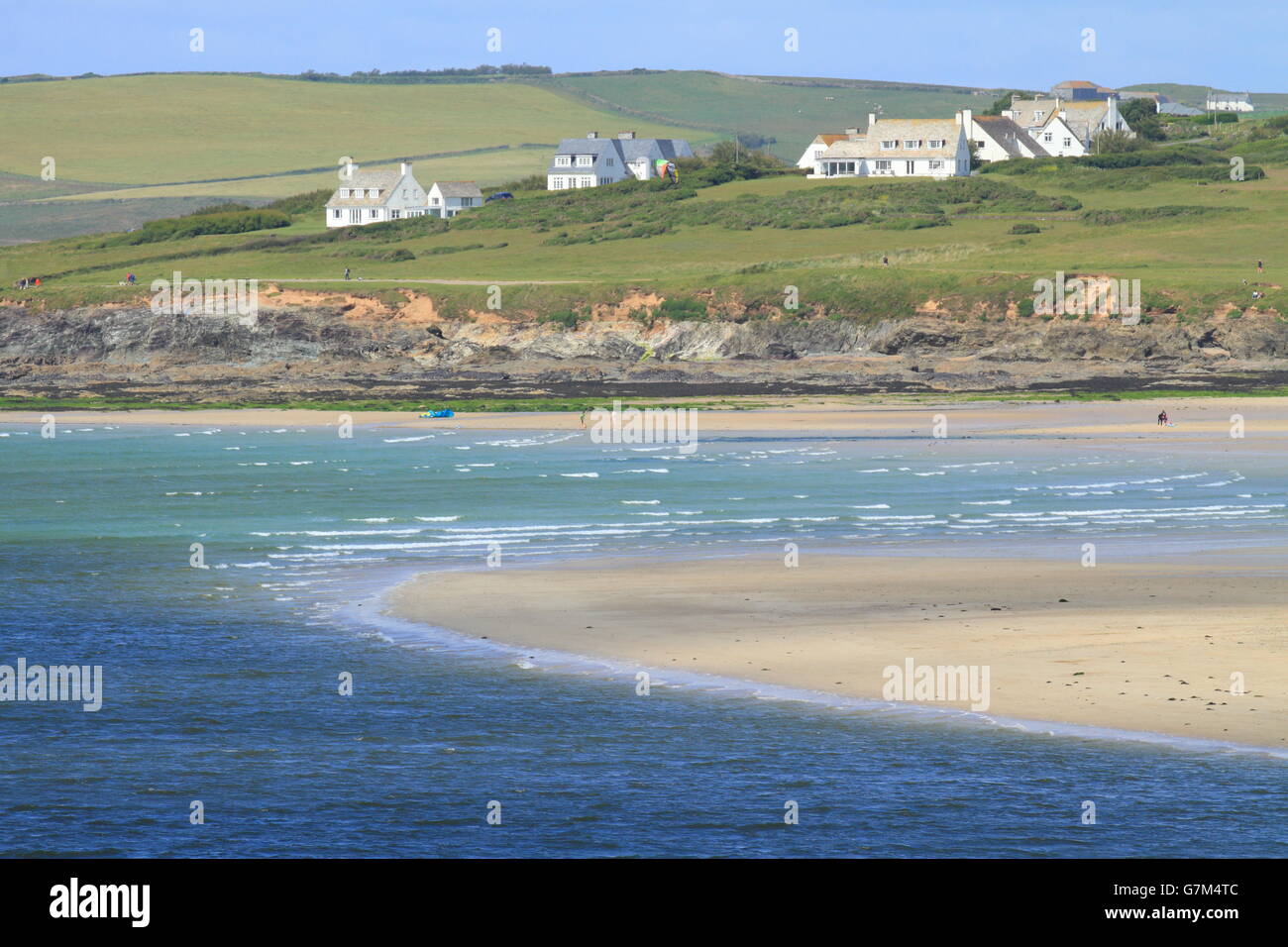 Camel estuary, Trebetherick Point, North Cornwall, England, UK Stock ...