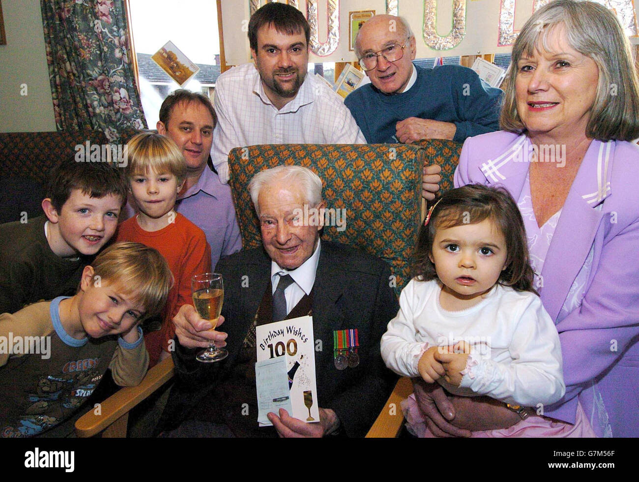 Arthur Best - 100th birthday - Worthen Stock Photo - Alamy