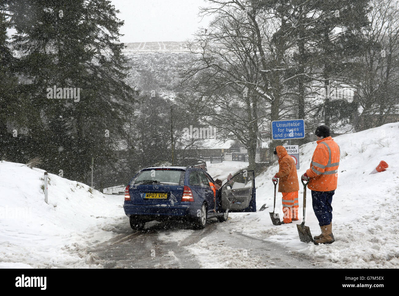 Winter weather Feb 3rd 2015 Stock Photo - Alamy