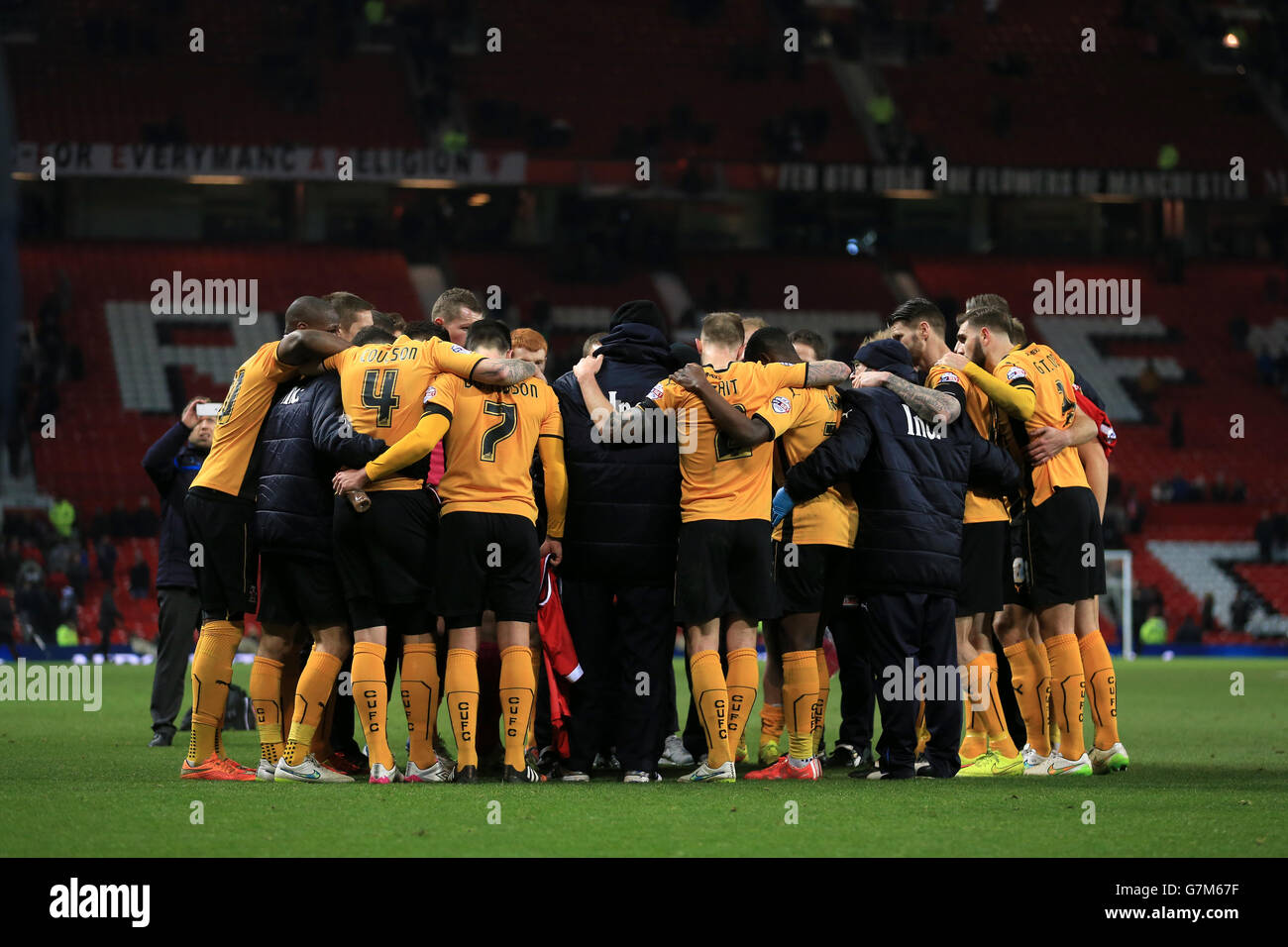 Soccer huddle manchester united hi-res stock photography and images - Alamy