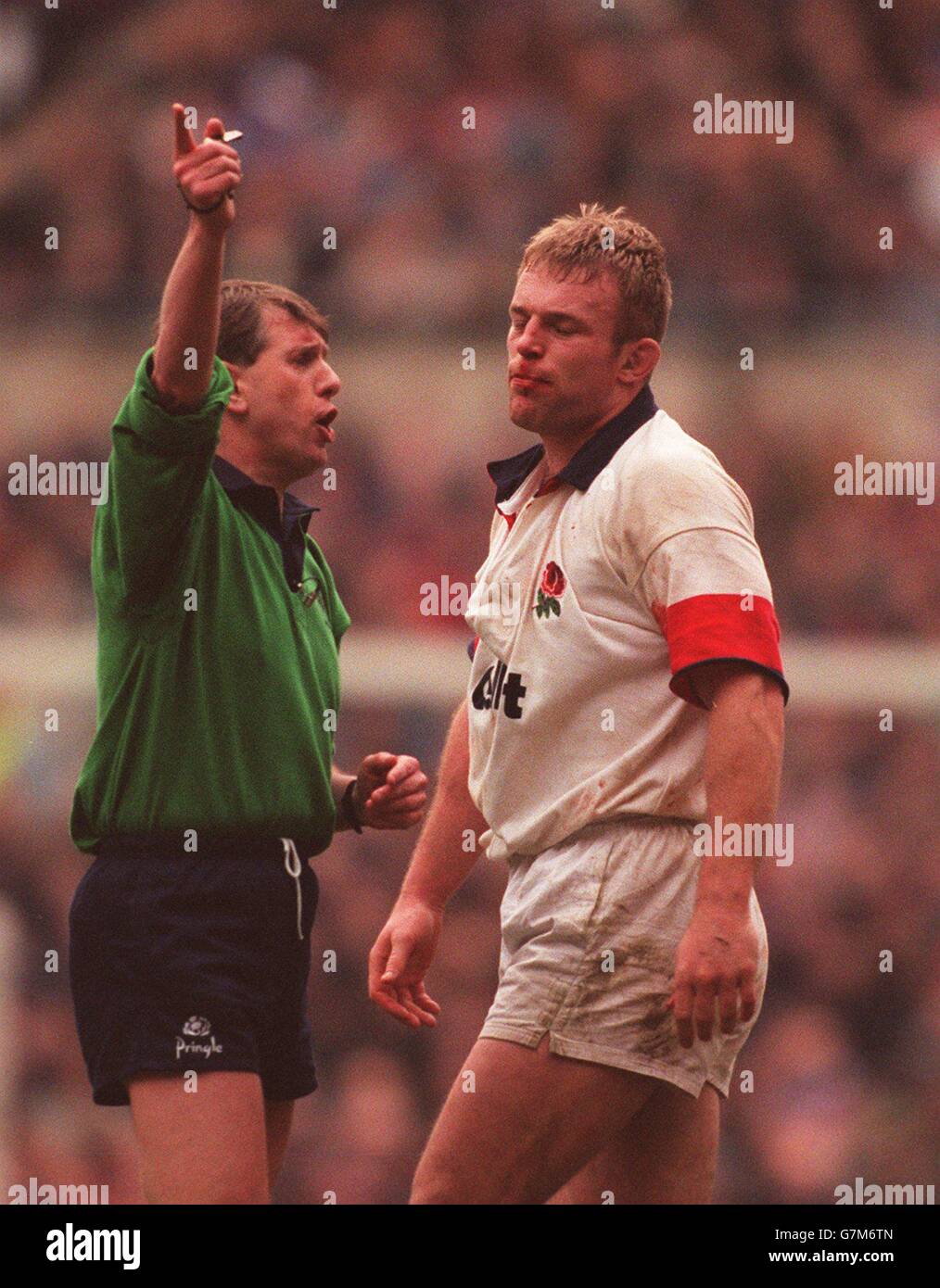 International Rugby - Five Nations - England v France. Tim Rodber ...
