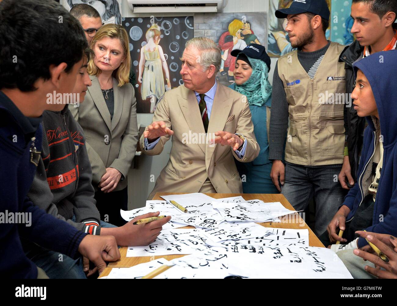 Zaatari classroom hi-res stock photography and images - Alamy