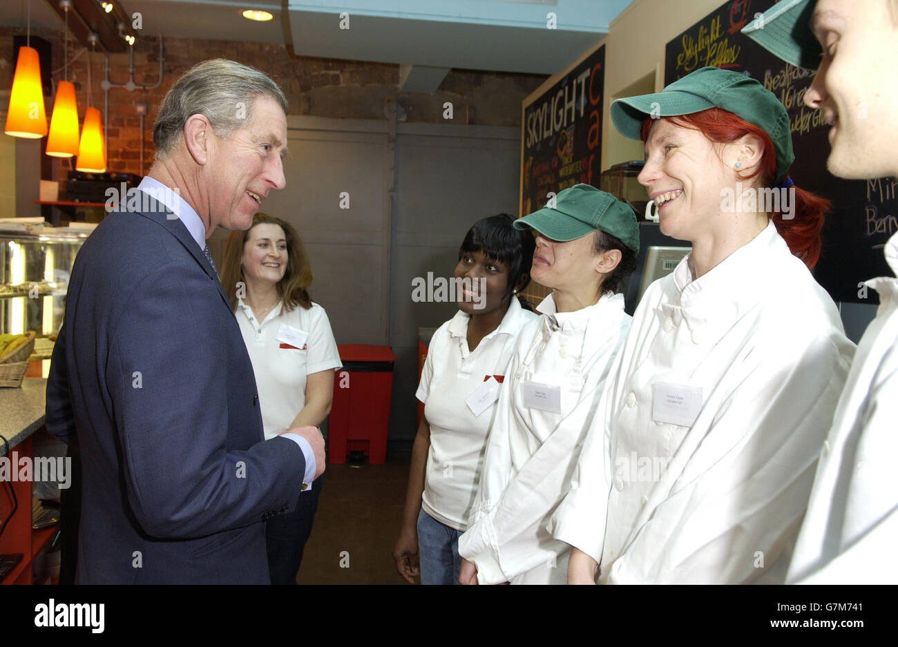 The Prince of Wales swapped painting tips with a homeless artist today ...
