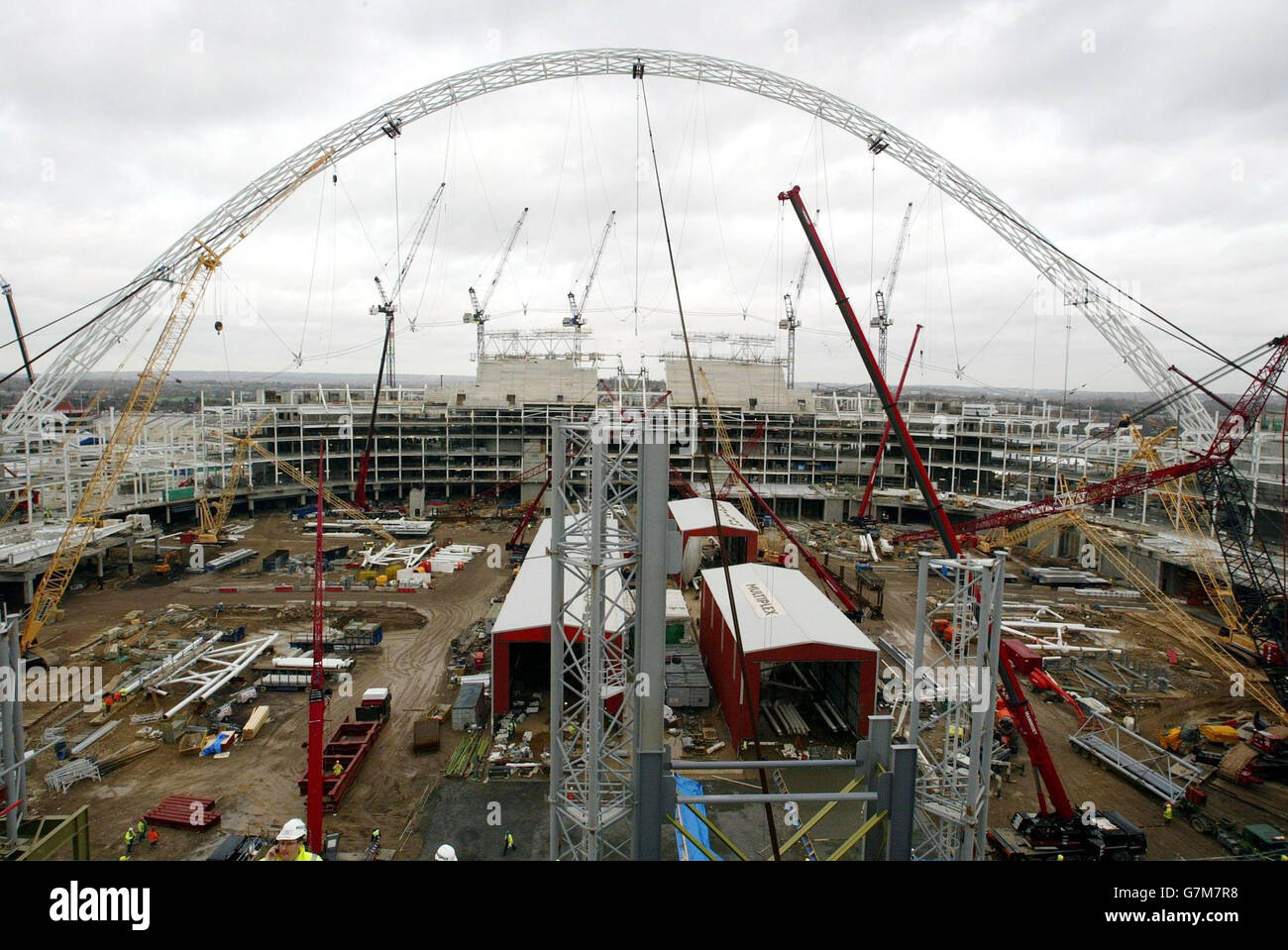 The new Wembley stadium. Construction site Stock Photo - Alamy