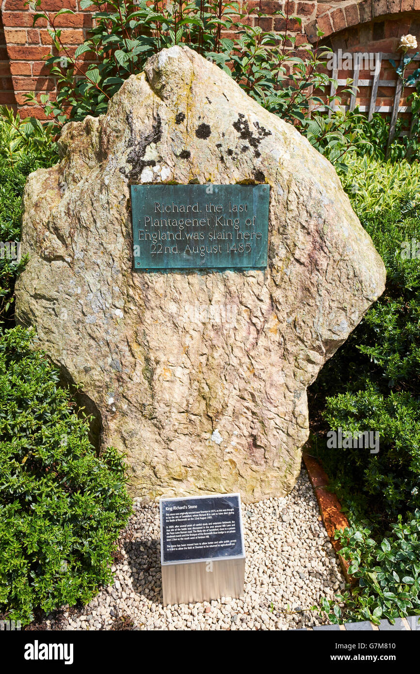 Stone Marking The Place Where King Richard III Was Killed Bosworth ...