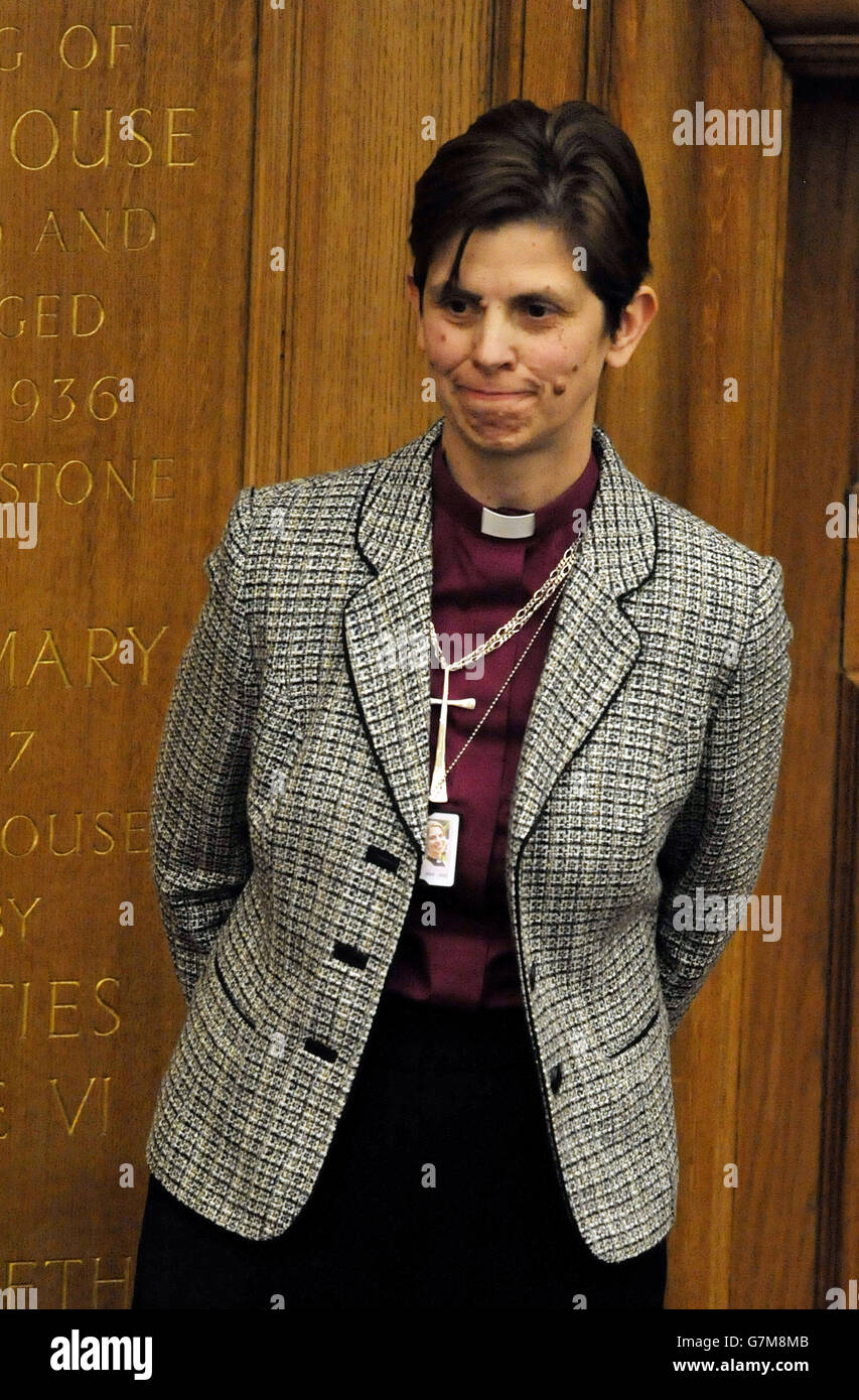 The Right Reverend Bishop of Stockport Libby Lane, smiles during a ...