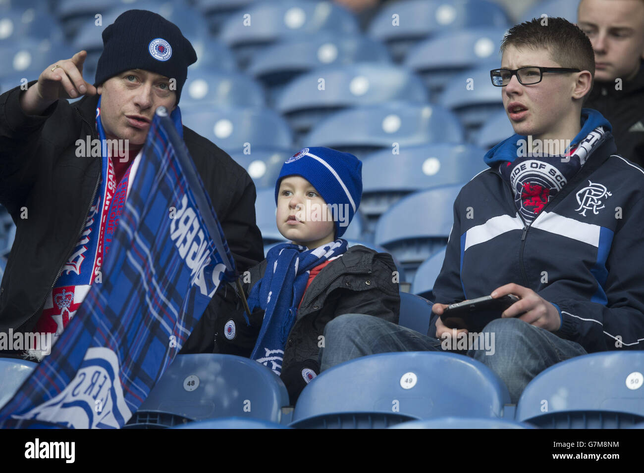 Rangers fans in stands ibrox hi-res stock photography and images - Alamy