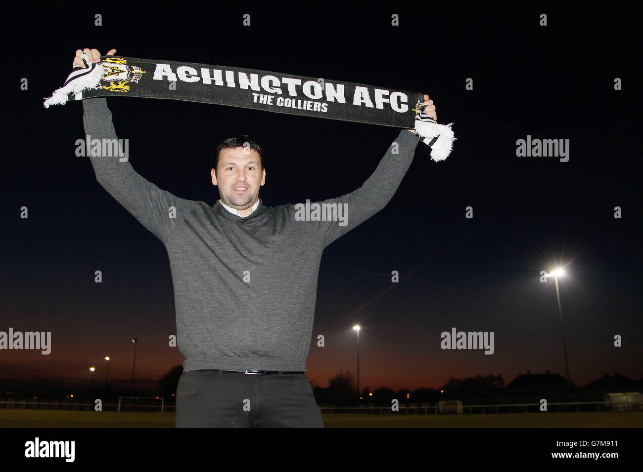 Ashington Fc manager Steve Harmison before the Ebac Northern League ...