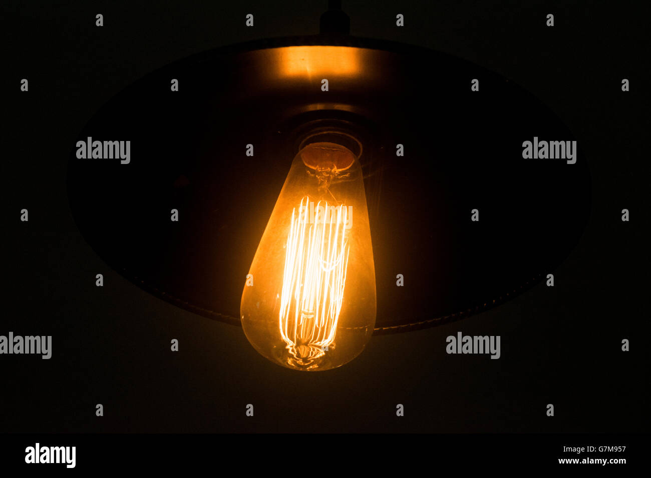 Old time light bulb Stock Photo - Alamy