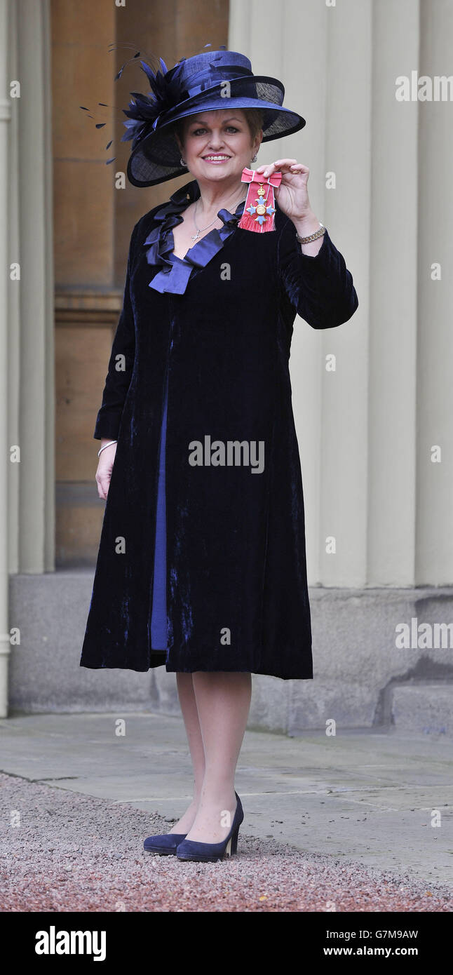 Opera singer Susan Bullock holds her Commander of the Order of the ...