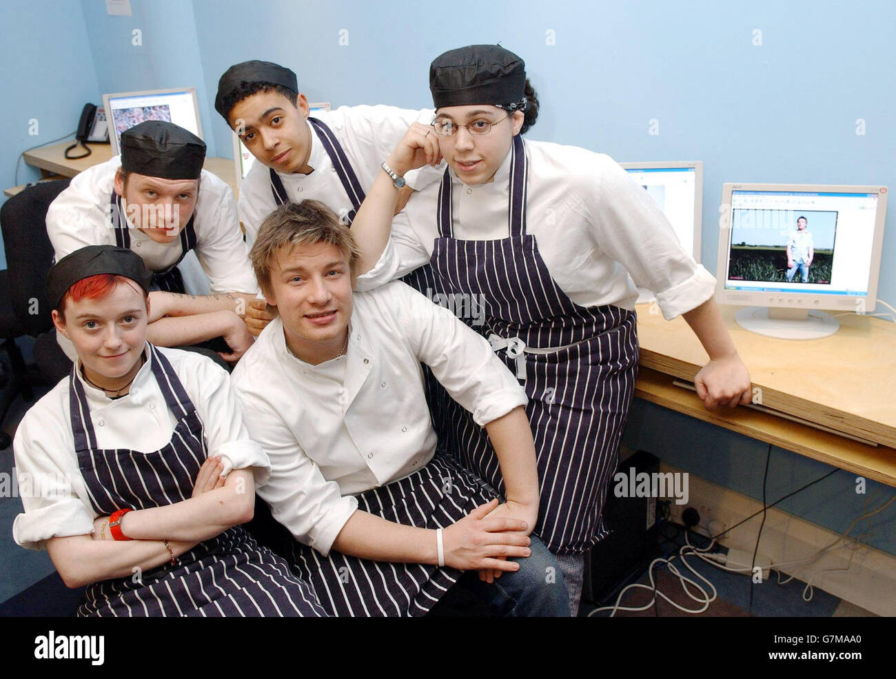 Chef jamie oliver trainee chefs clockwise left sarah dillon hi-res ...