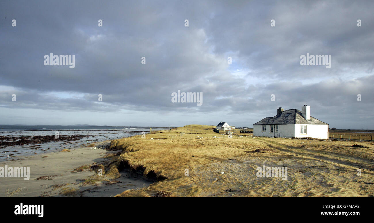 The MacPherson family home on the Isle of South Uist. A body was found ...