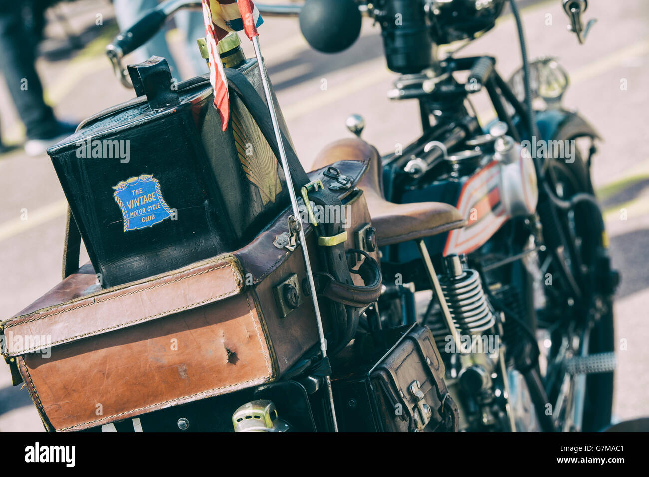 Vintage british motorcycle hi-res stock photography and images - Alamy