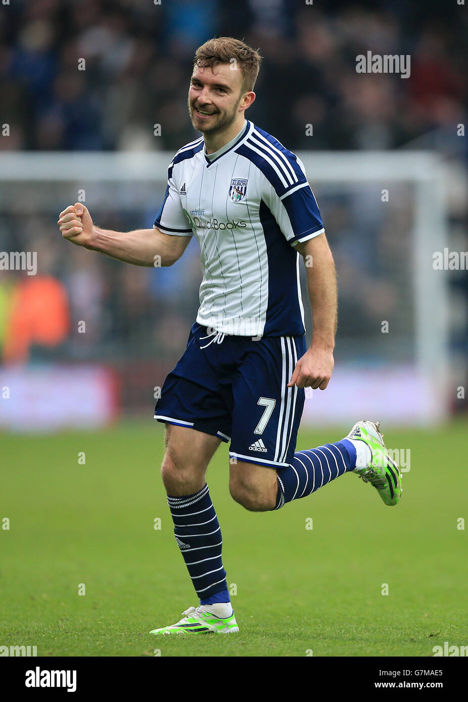 West Bromwich Albion's James Morrison celebrates scoring their second ...