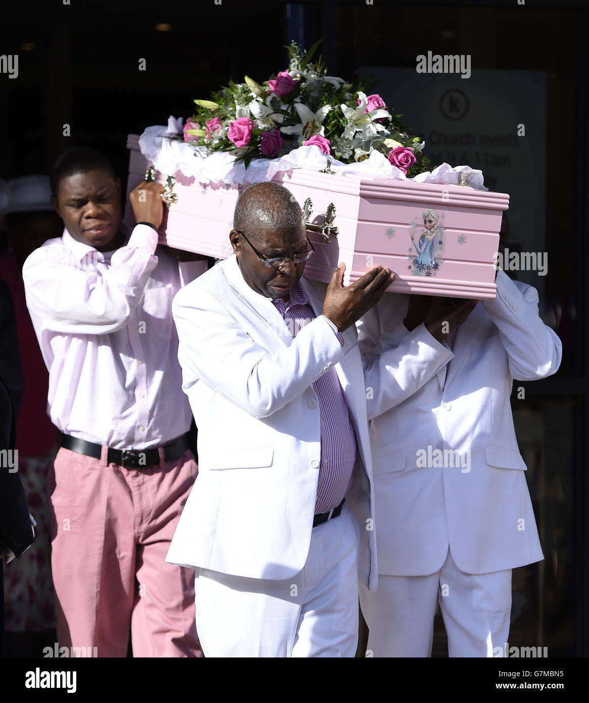 Following her funeral service two months after her death hi-res stock ...