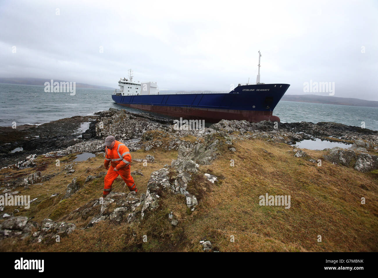 Container ship runs aground hi-res stock photography and images - Alamy