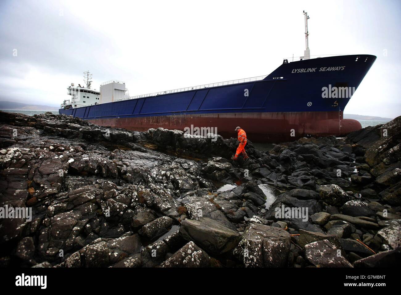 Container ship runs aground hi-res stock photography and images - Alamy