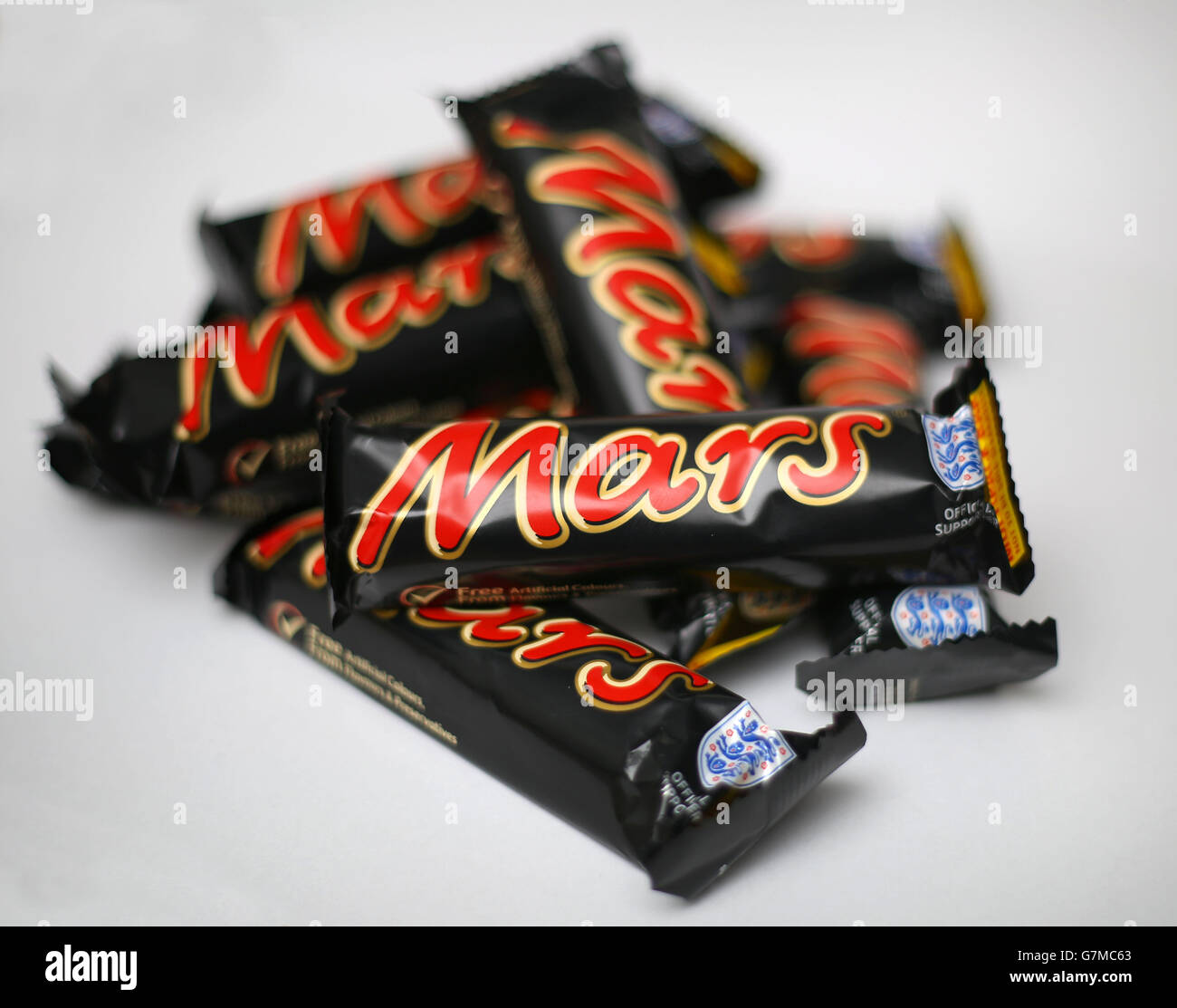 Chocolate stock. Mars bars Stock Photo - Alamy