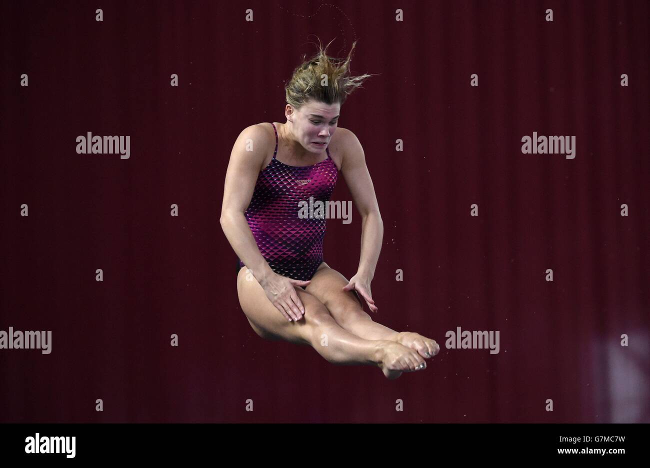 Edinburgh Diving's Grace Reid on her way to second place in the Women's ...