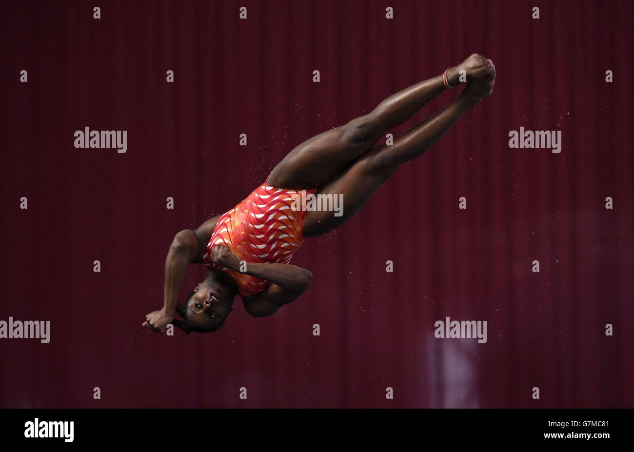 Plymouth Diving's Rhea Gayle on her way to winning the Women's 1m Final ...