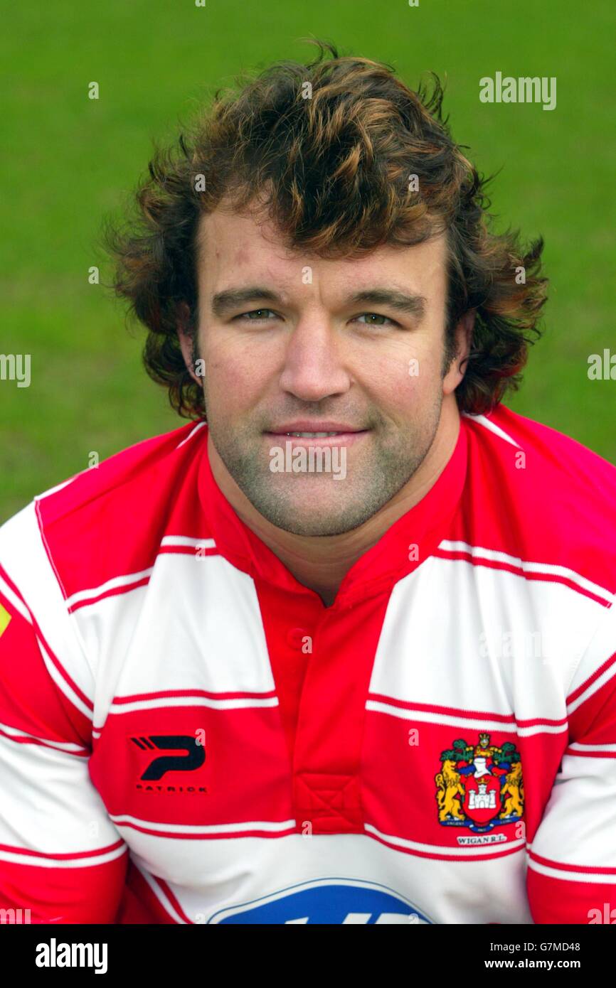 Rugby League - Wigan Warriors Photocall Stock Photo - Alamy