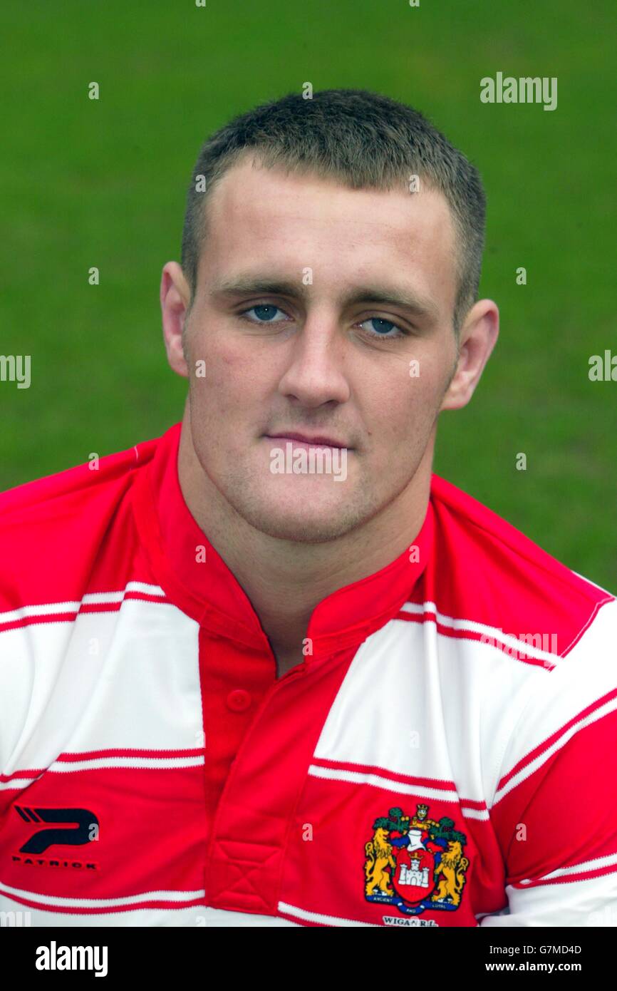 Rugby League - Wigan Warriors Photocall Stock Photo - Alamy