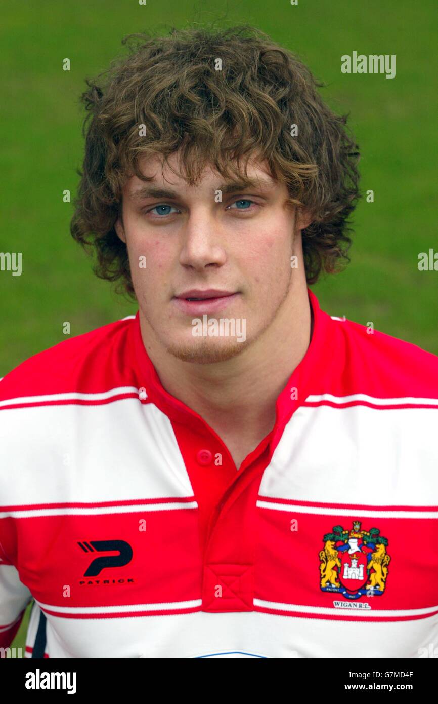 Rugby League - Wigan Warriors Photocall Stock Photo - Alamy