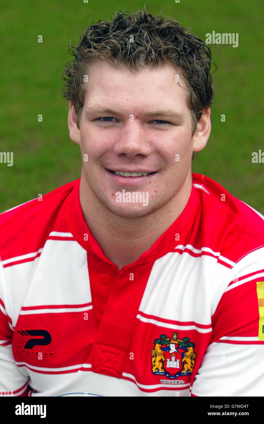 Rugby League - Wigan Warriors Photocall Stock Photo - Alamy