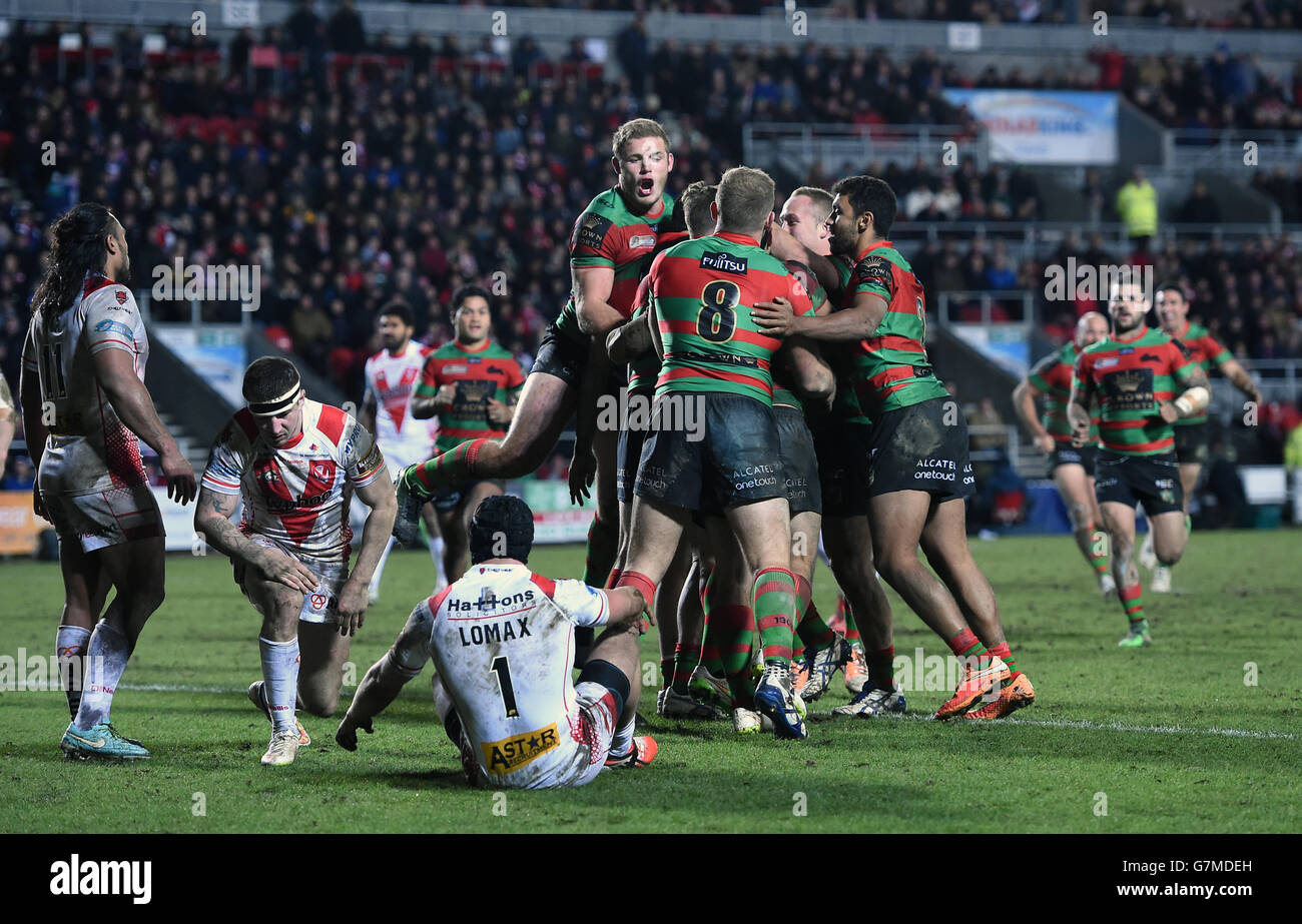 World club series match langtree park hi-res stock photography and ...
