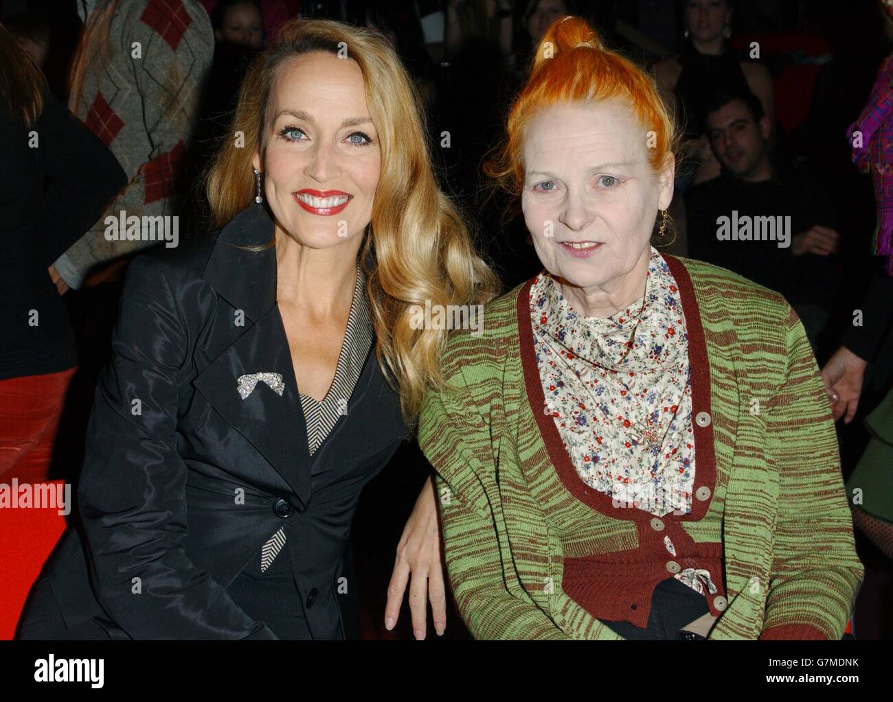 Model and actress Jerry Hall with fashion designer Vivienne Westwood ...