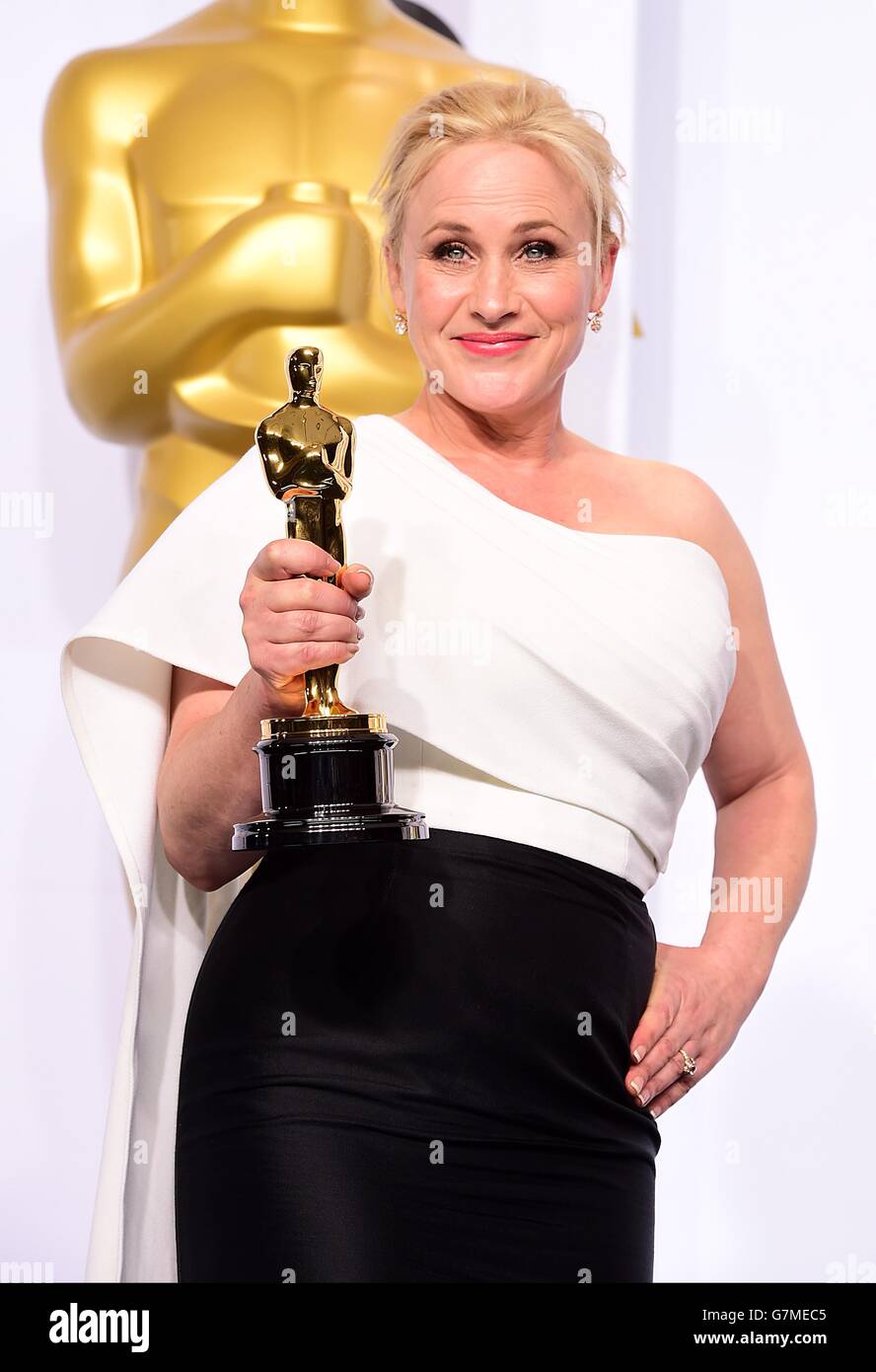 Patricia arquette award best supporting actress boyhood hi-res stock ...
