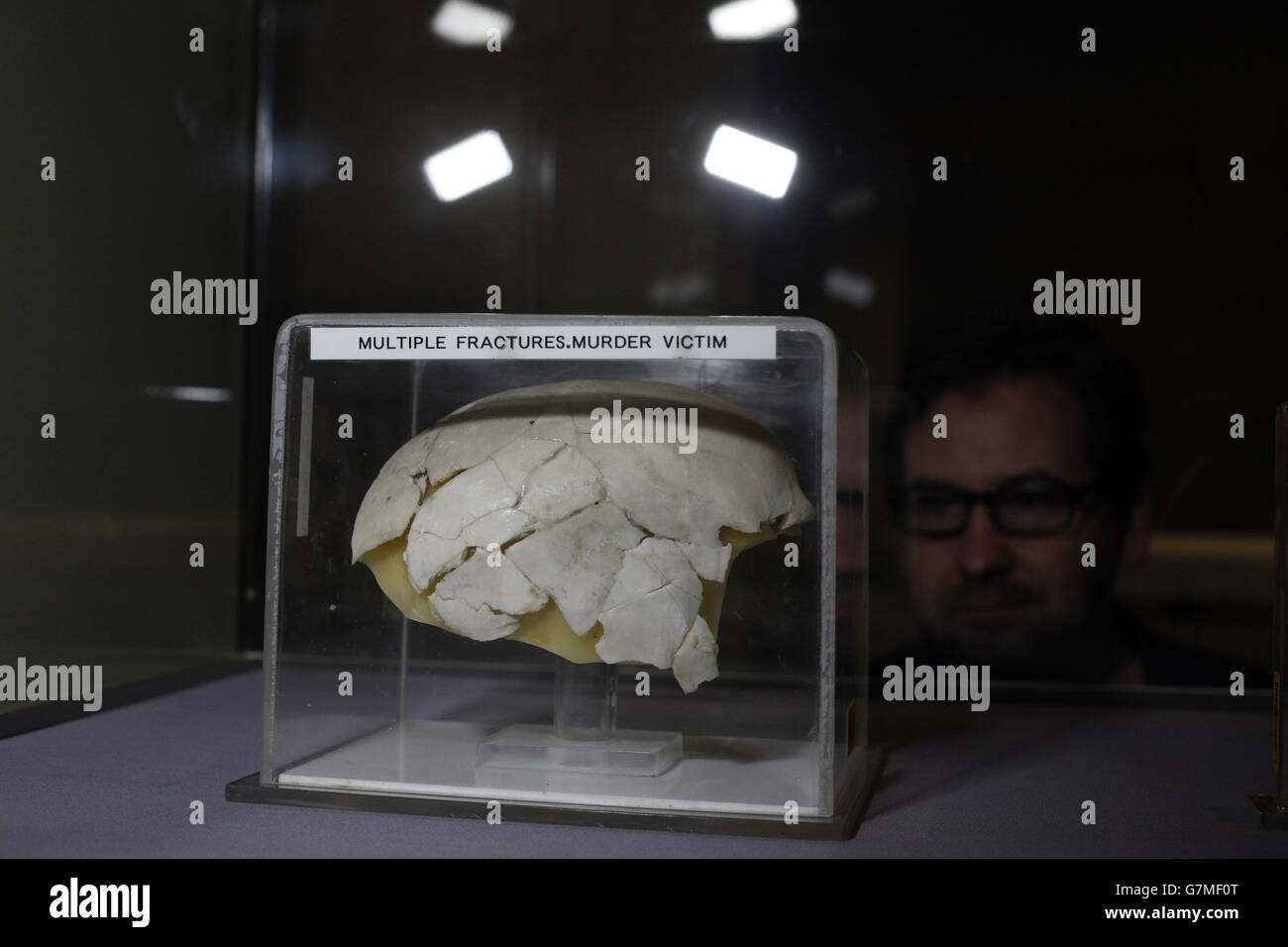 Forensics: the anatomy of crime exhibition Stock Photo - Alamy