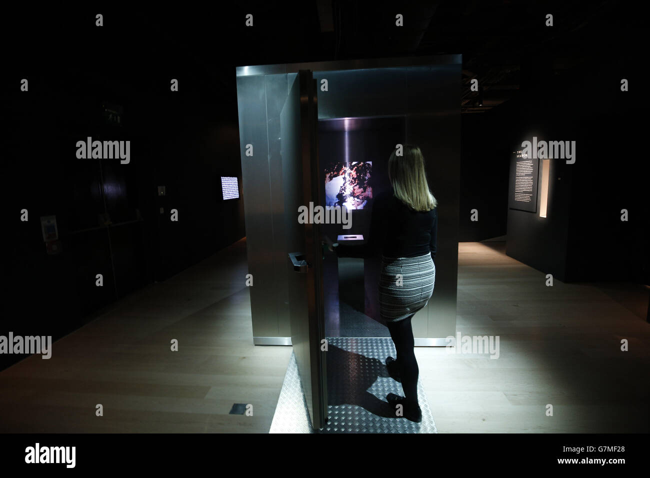 Forensics: the anatomy of crime exhibition Stock Photo - Alamy