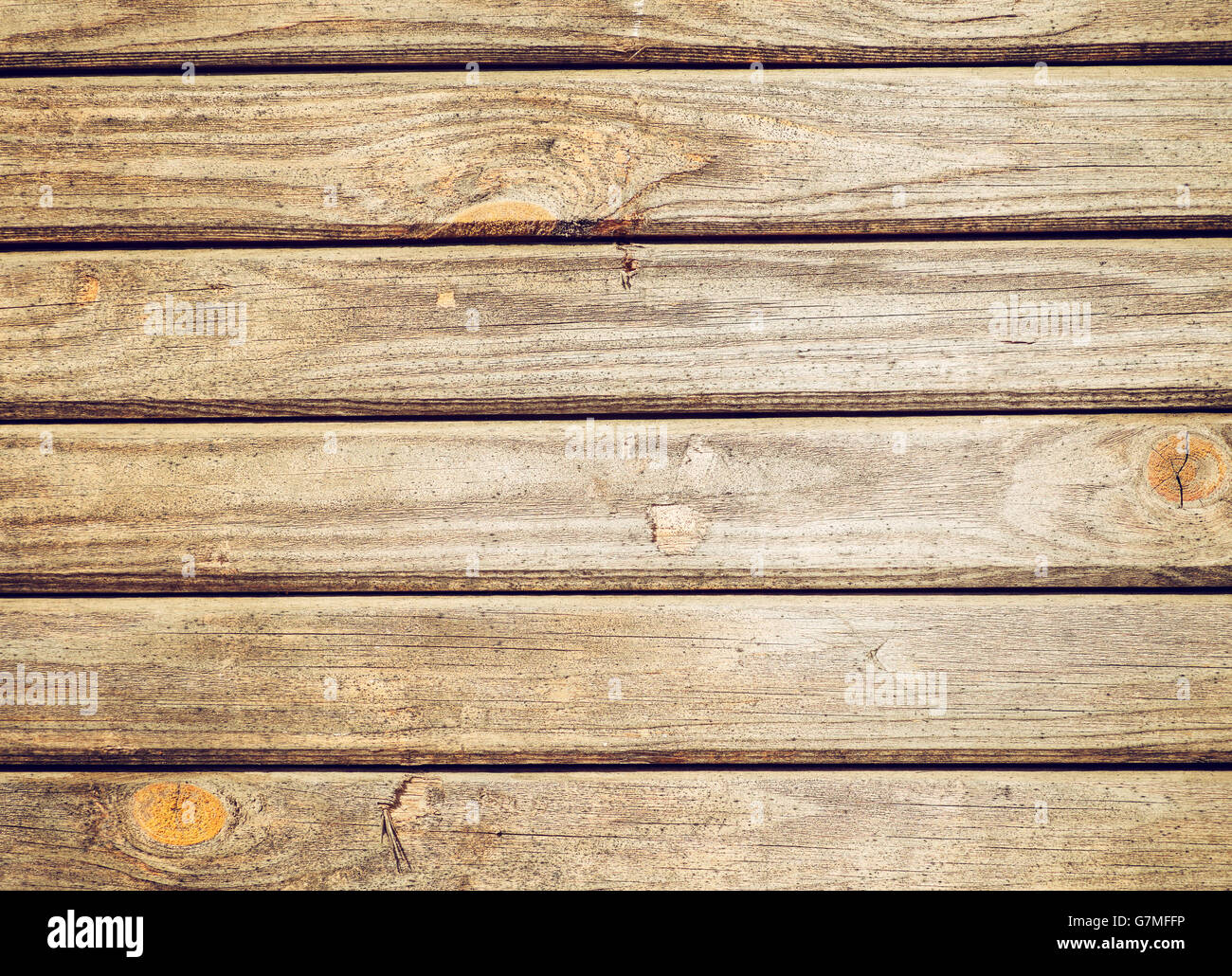 Aged wooden horizontal boards with copy space Stock Photo - Alamy